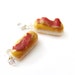 Bacon Maple Bar Donut Charm, Miniature Food Jewelry, Polymer Clay Maple ...