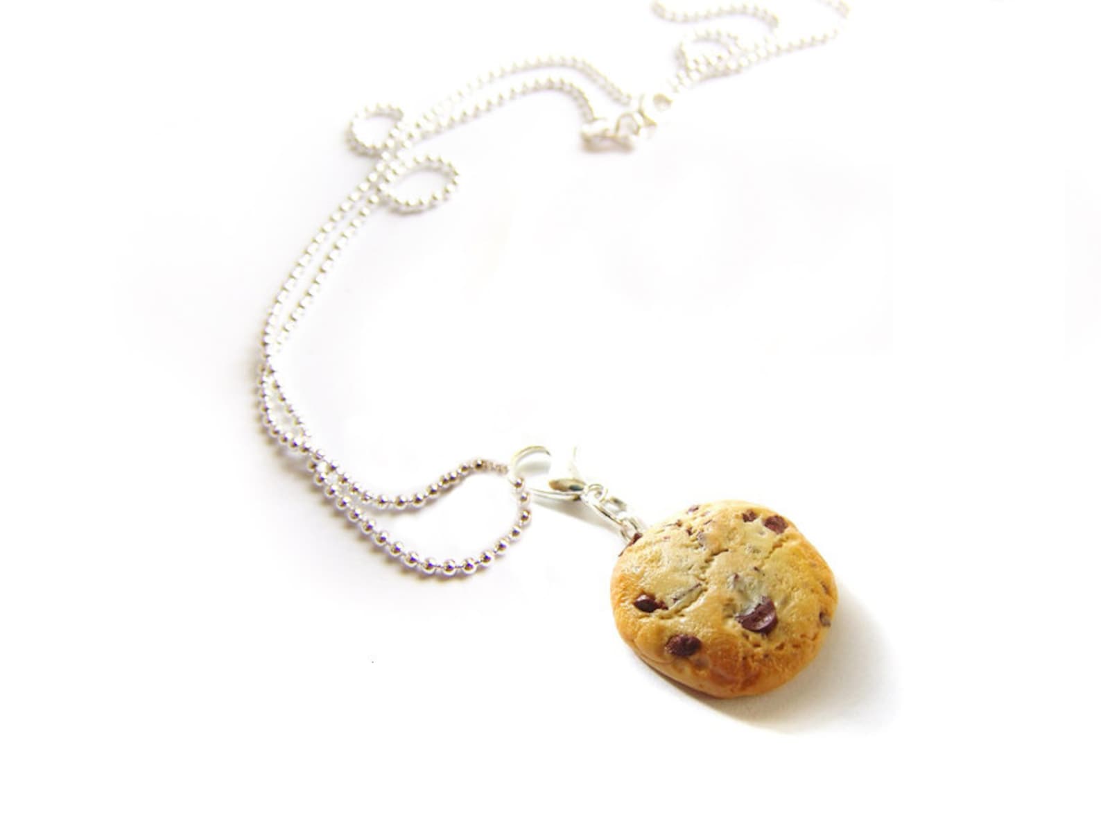 Chocolate Chip Cookie Charm Polymer Clay Food Charm Polymer - Etsy
