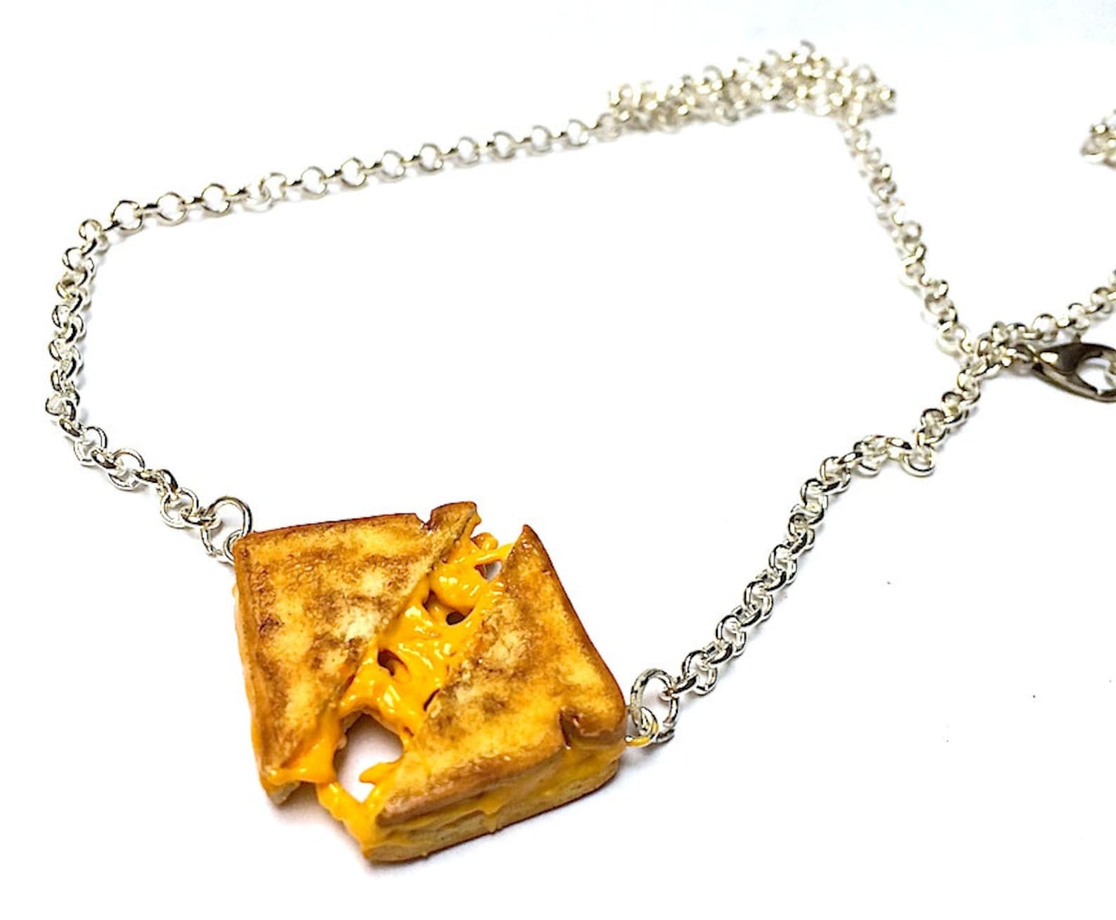 Grilled Cheese Necklace Miniature Food Jewelry Polymer Clay - Etsy