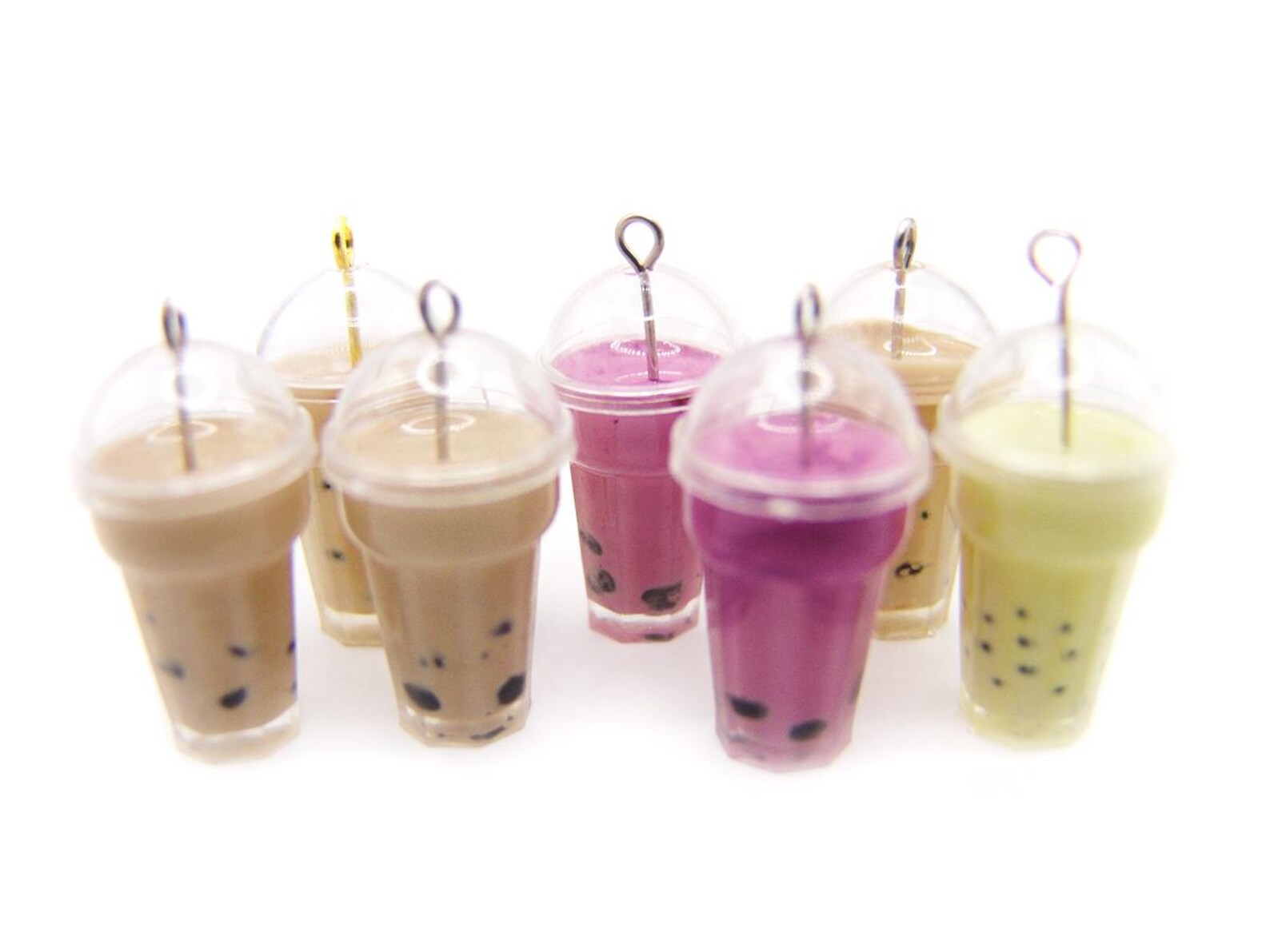 Ready to Ship! -- Boba Tea Collection Charm, Miniature Food Jewelry ...