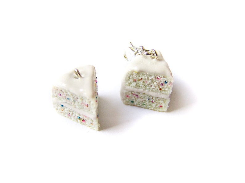 Confetti Cake Charm Miniature Food Jewelry Polymer Clay - Etsy