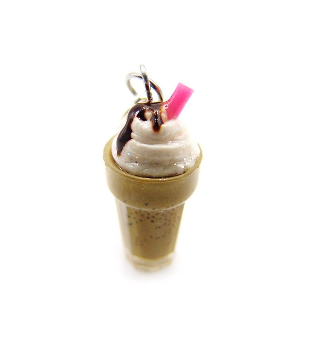 Iced Blended Mocha Charm Miniature Food Jewelry Polymer Clay - Etsy