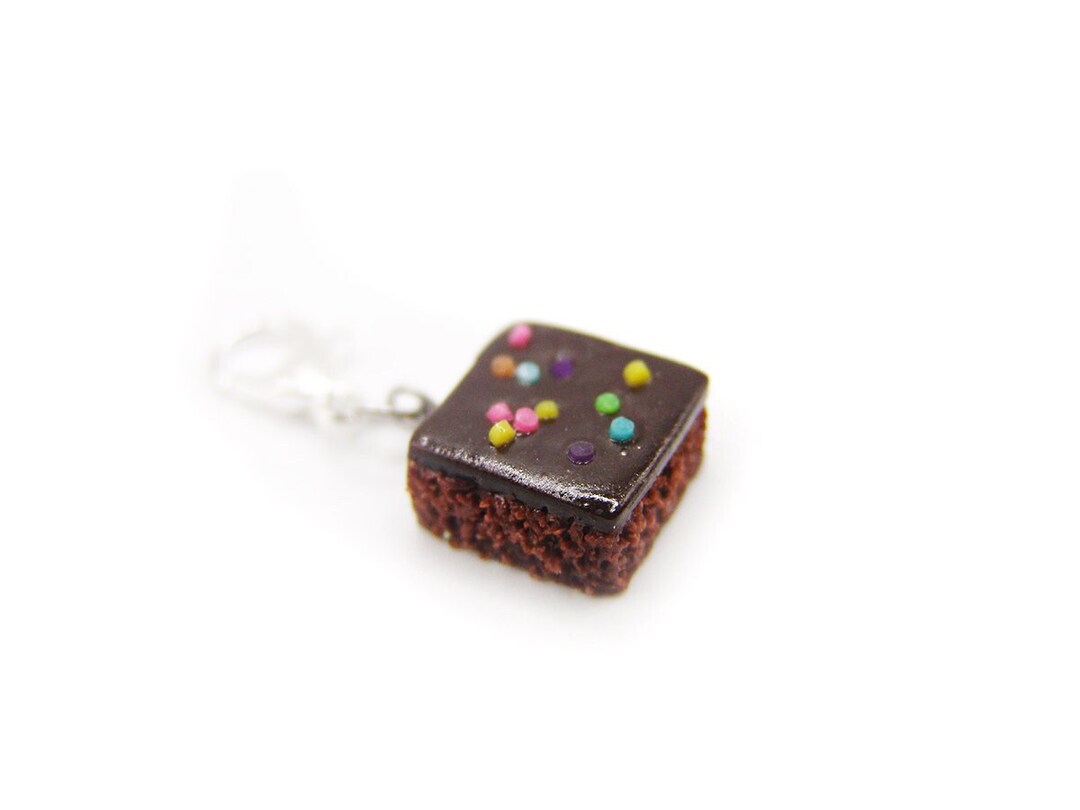 Cosmic Sprinkle Brownie Sundae Charm, Chocolate Dessert Jewelry ...