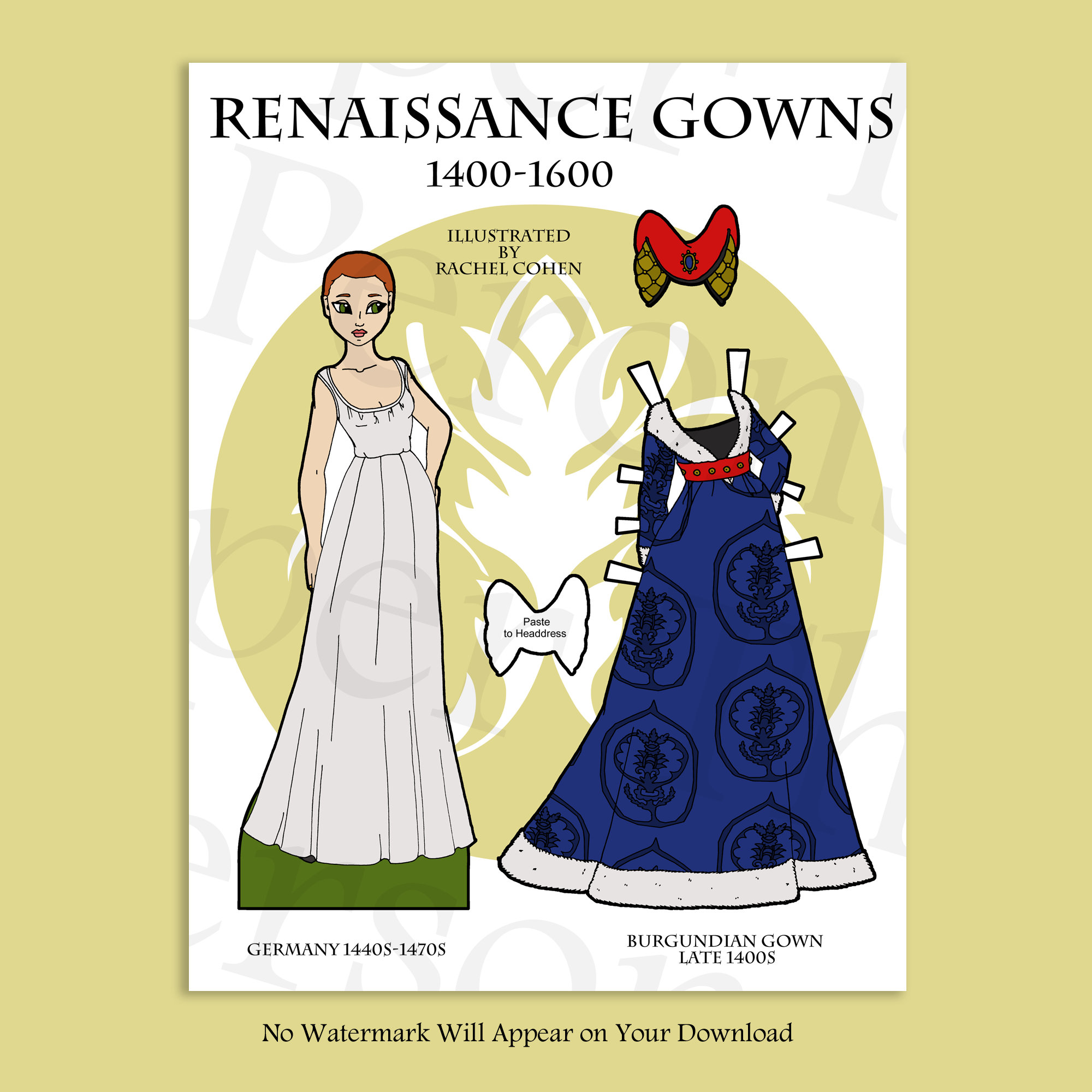 Renaissance Printable Paper Doll Kid's Renaissance Faire - Etsy UK