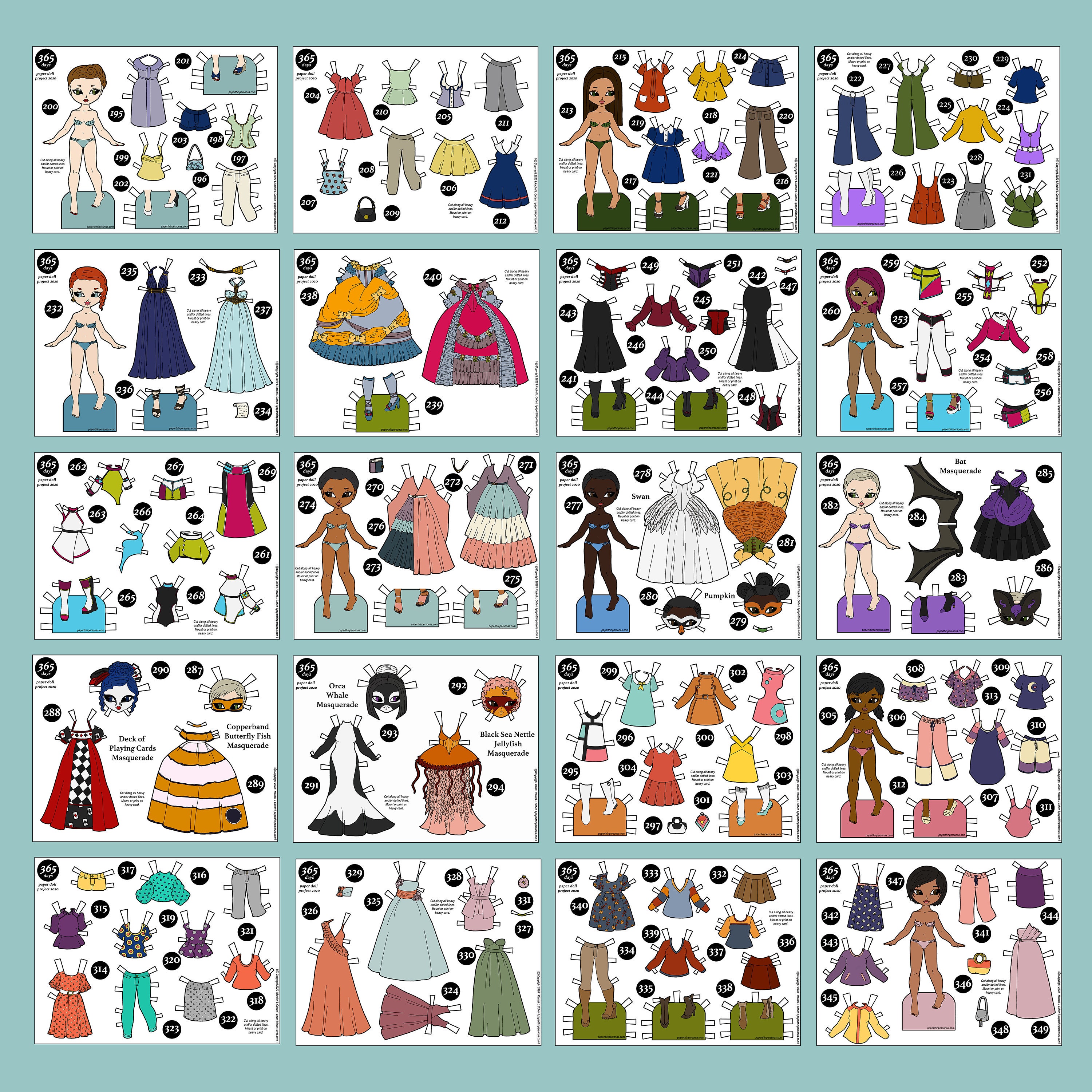 Paper Doll Printable Super Mega Bundle Digital Download - Etsy