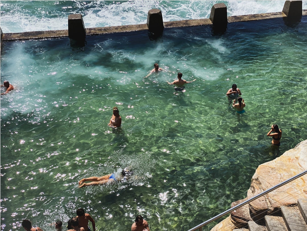 Coogee Beach | Ocean Pool Art | Fresh Green Water Art | Beach Prints ...