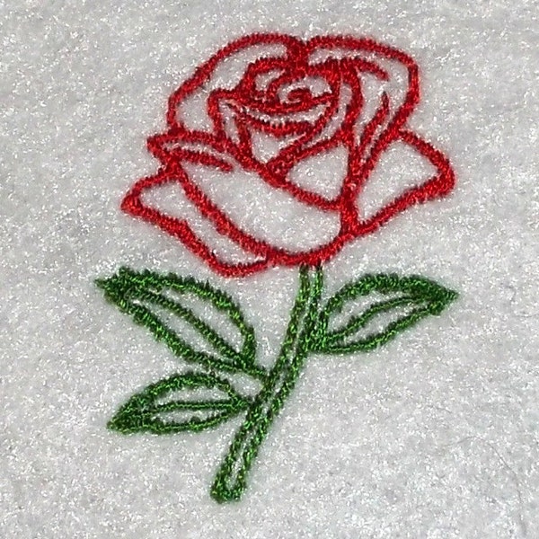 Rose Embroidery - Etsy