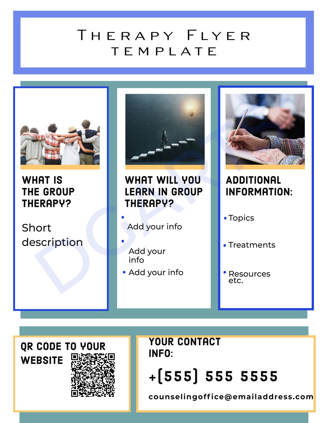 Simple Therapy Business Flyer - Etsy