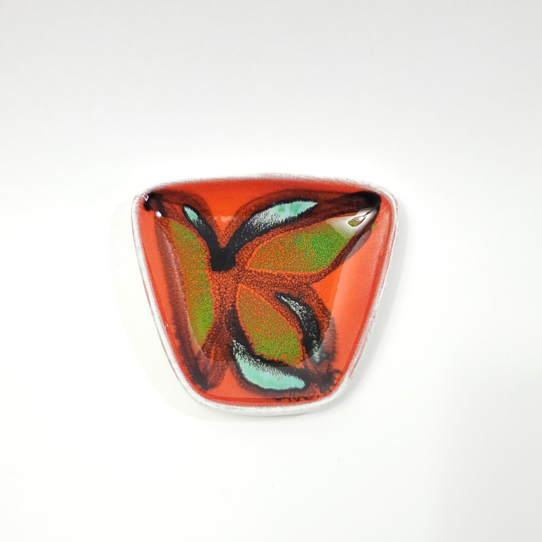 Vintage Poole Pottery, Delphis Pattern, Retro Pottery, Ceramic Pin Dish ...