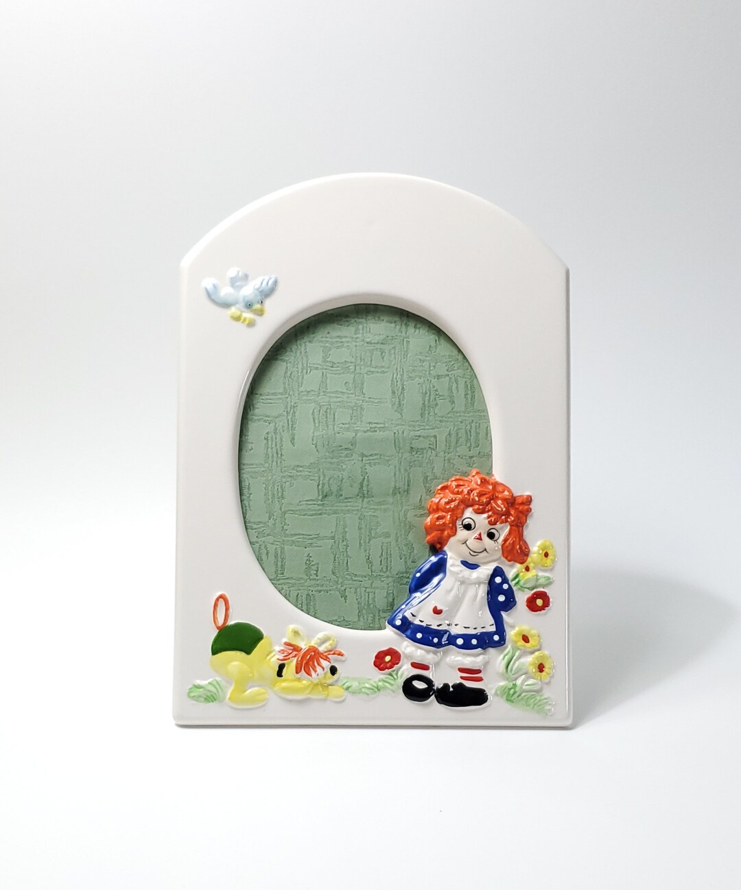 Vintage Raggedy Anne and Her Raggedy Dog Picture Frame, 1981 Bobbs ...