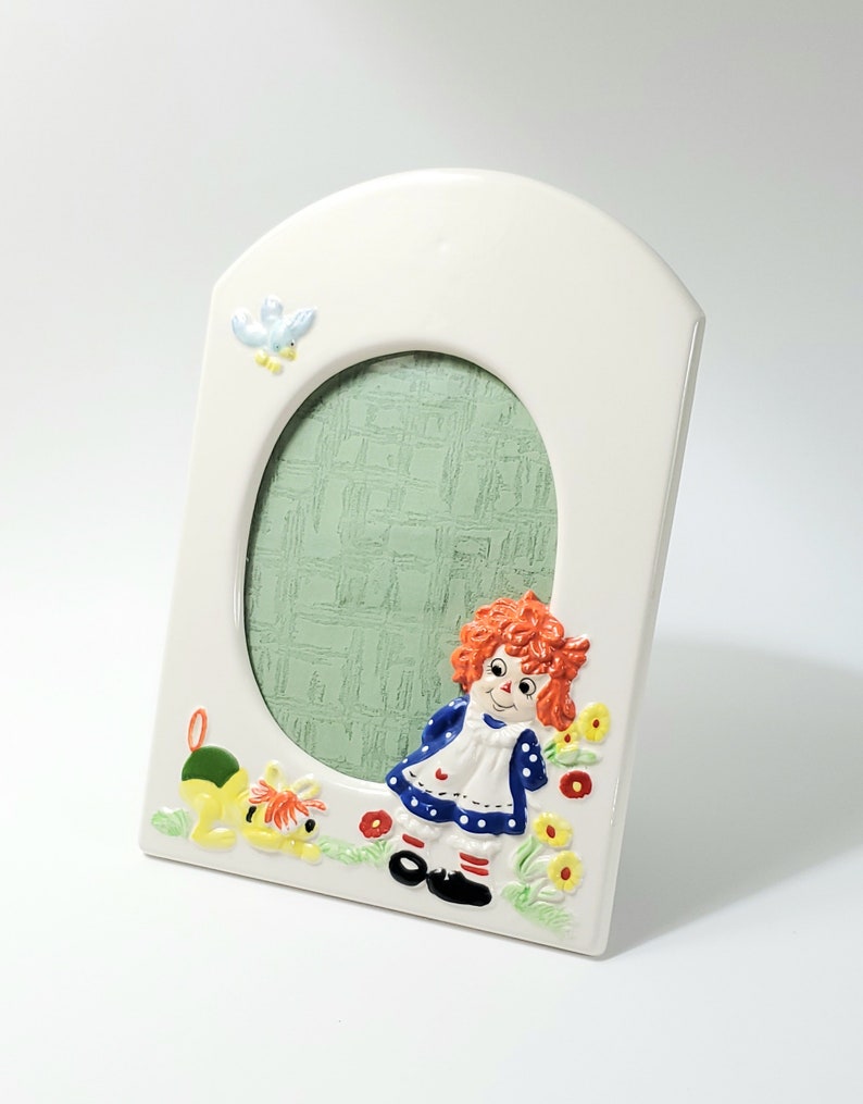 Vintage Raggedy Anne and Her Raggedy Dog Picture Frame, 1981 Bobbs ...