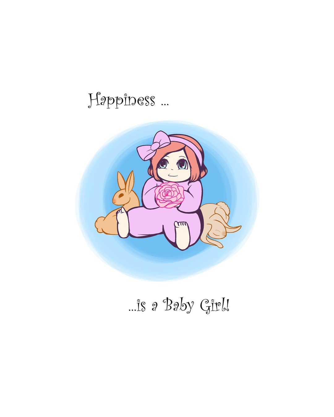 Happiness Is A Baby Girl Card Birthday Mother s Day Etsy happiness-is-a-baby-girl-card-birthday-mother-s-day-etsy