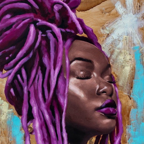 Royalty Giclee Africa American Art Wall Art Canvas Black Art Etsy