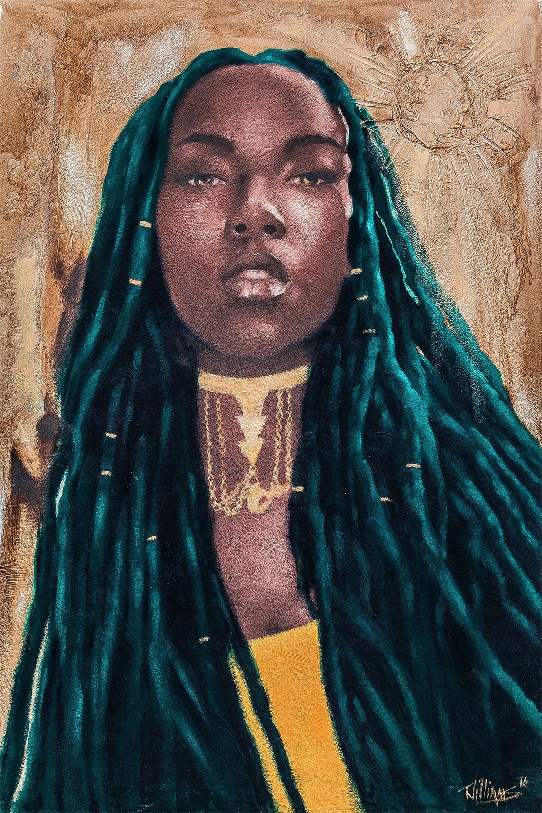 Ethereal Oil Print Africa American Art Africa American Art Wall Art ...