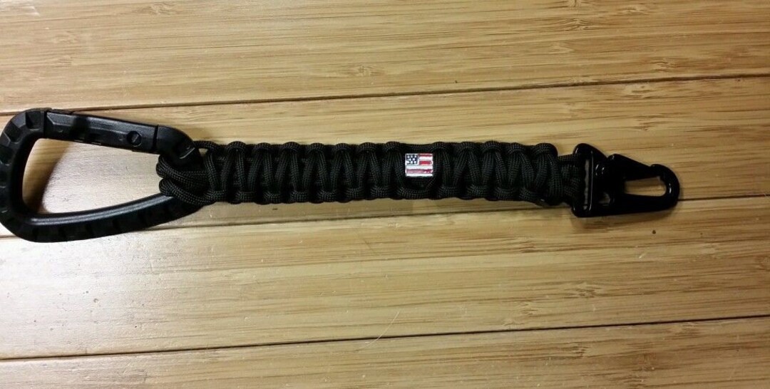 Paracord Keychain With Itw Style Carabiner and Hk Hook With American ...