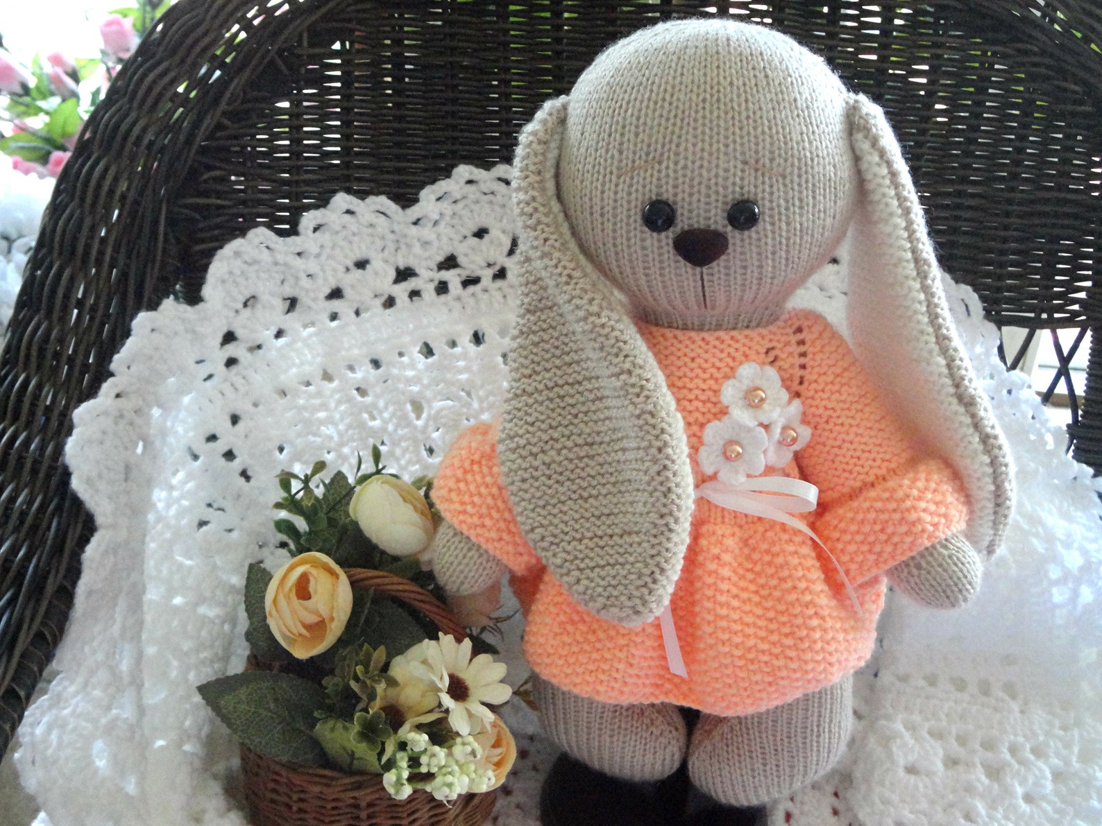 Knitting PATTERN Bunny Rabbit Toy Animal Pattern Knitted Bunny | Etsy