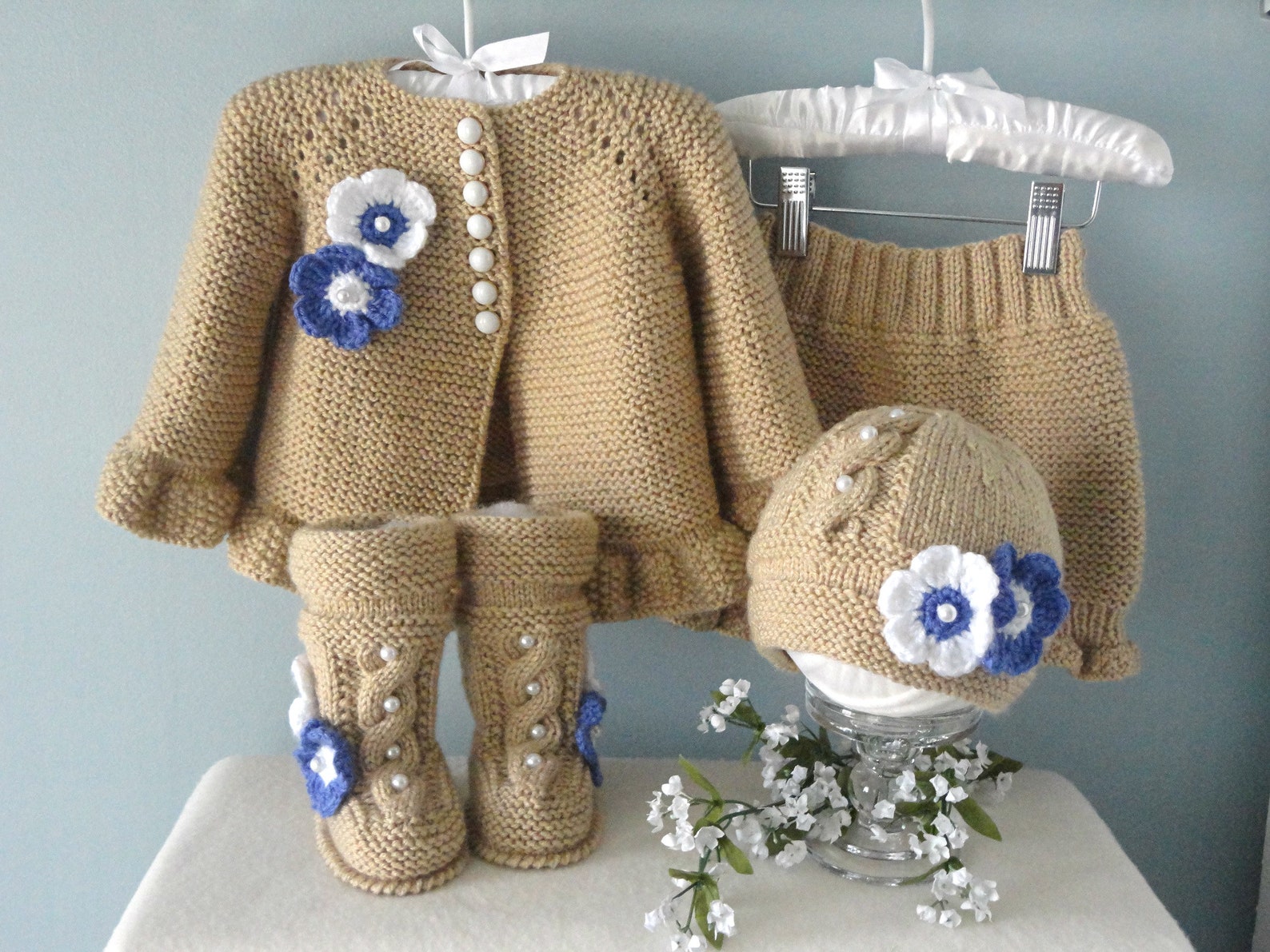 Knitting PATTERN Baby Jacket Baby Cardigan Baby Hat Baby Shoes - Etsy