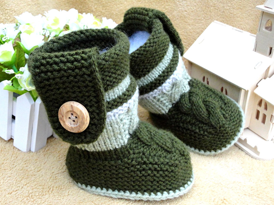 Knitting PATTERN Baby Booties PATTERN Knit Baby Shoes Baby Boy | Etsy