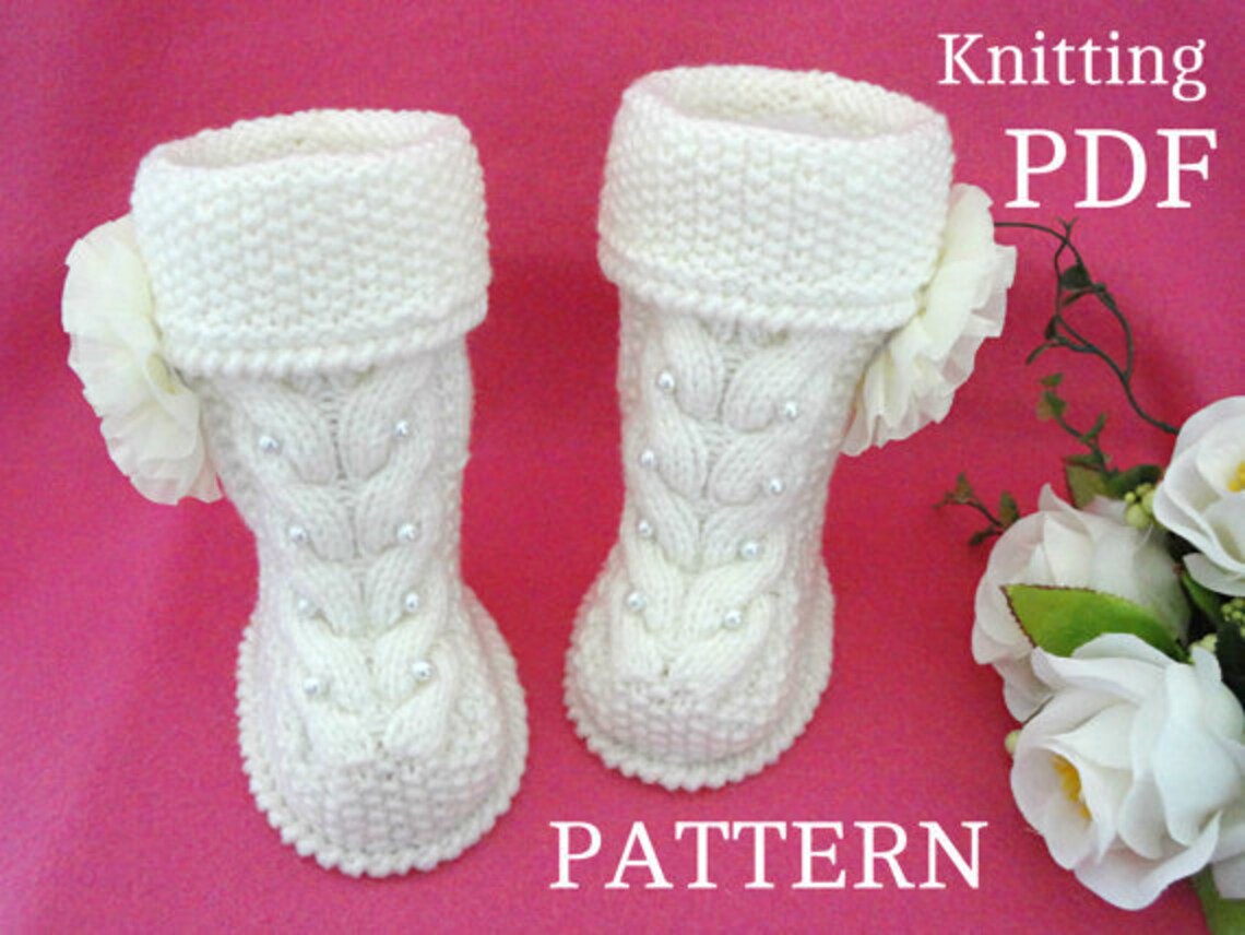 Knitting PATTERN Baby Shoes Baby Set Pattern Baby Booties Baby | Etsy