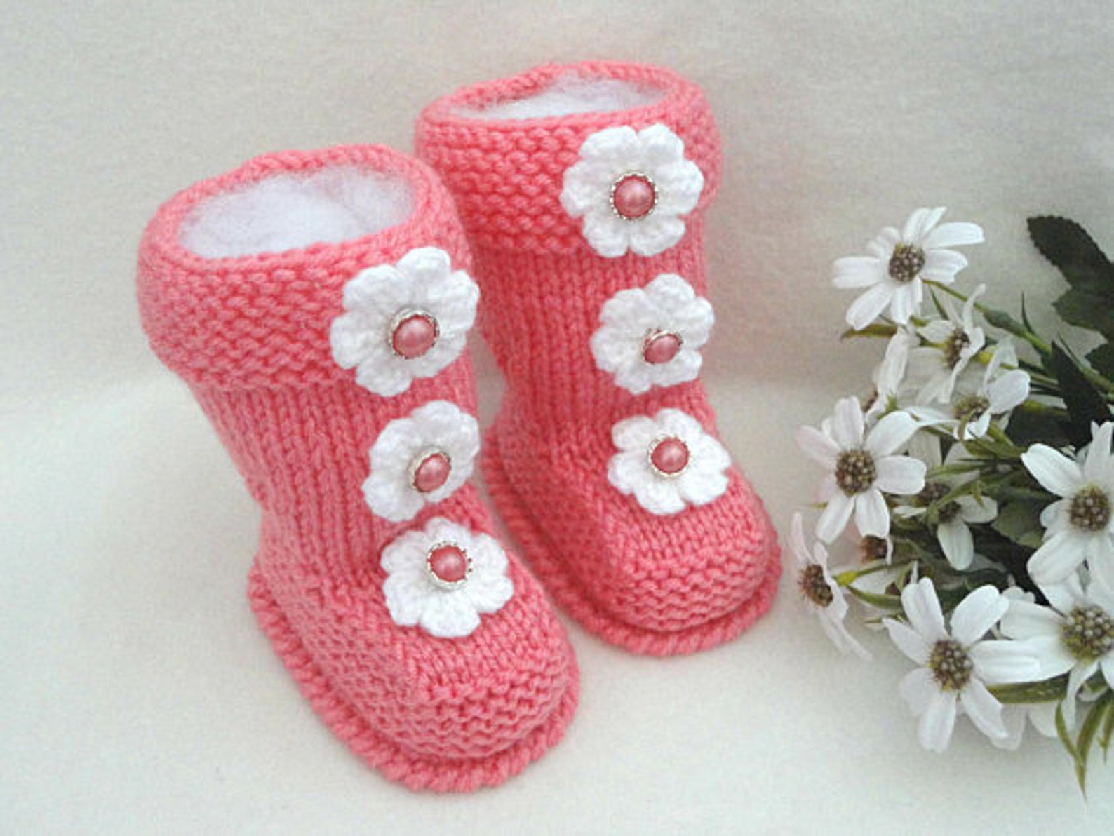 Knitting PATTERN Baby Shoes Baby Booties Knitted Baby Booty - Etsy