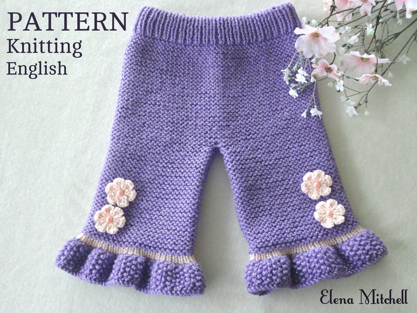 Knitting PATTERN Baby Pants Knitted Baby Pants Pattern Baby | Etsy