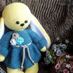 Knitting PATTERN Bunny Rabbit Toy Animal Pattern Knitted Bunny Pattern ...