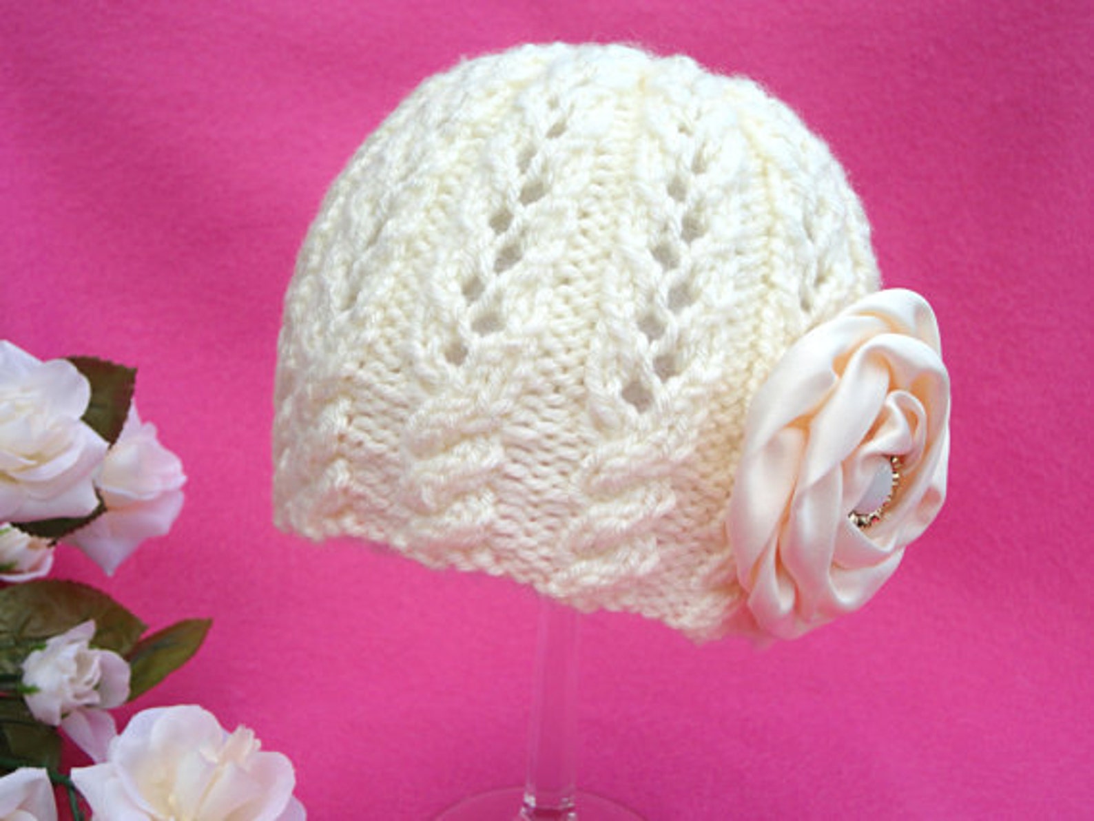 Knitting PATTERN Baby Beanie Knit Pattern Baby Hat Baby Girl - Etsy