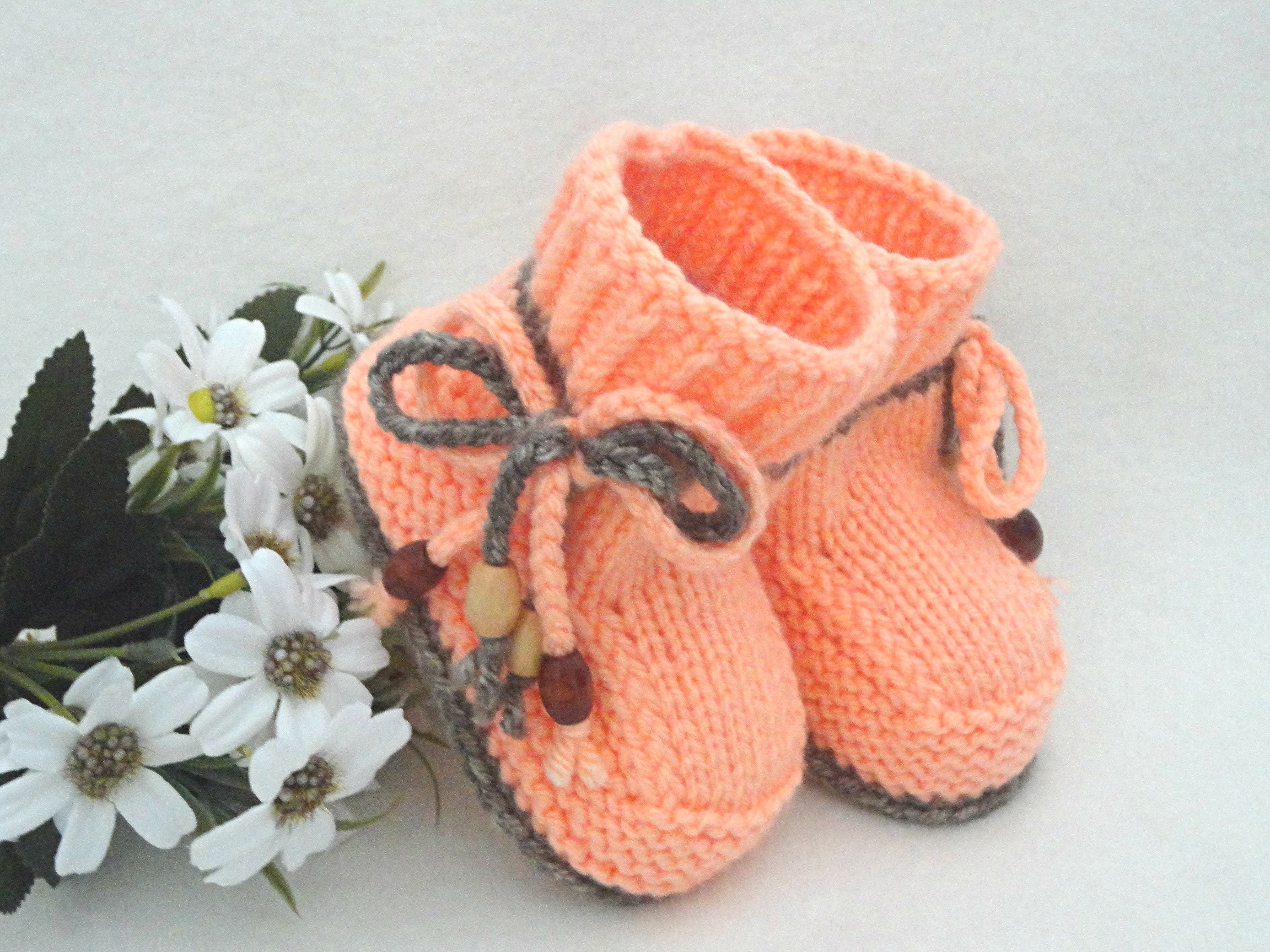 Knitting PATTERN Baby Shoes Baby Booties Knitted Baby Booty | Etsy