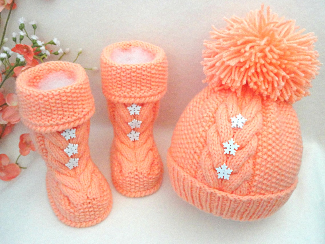 Knitting PATTERN Baby Set Knitting Patterns for Babies Baby Shoes Baby ...