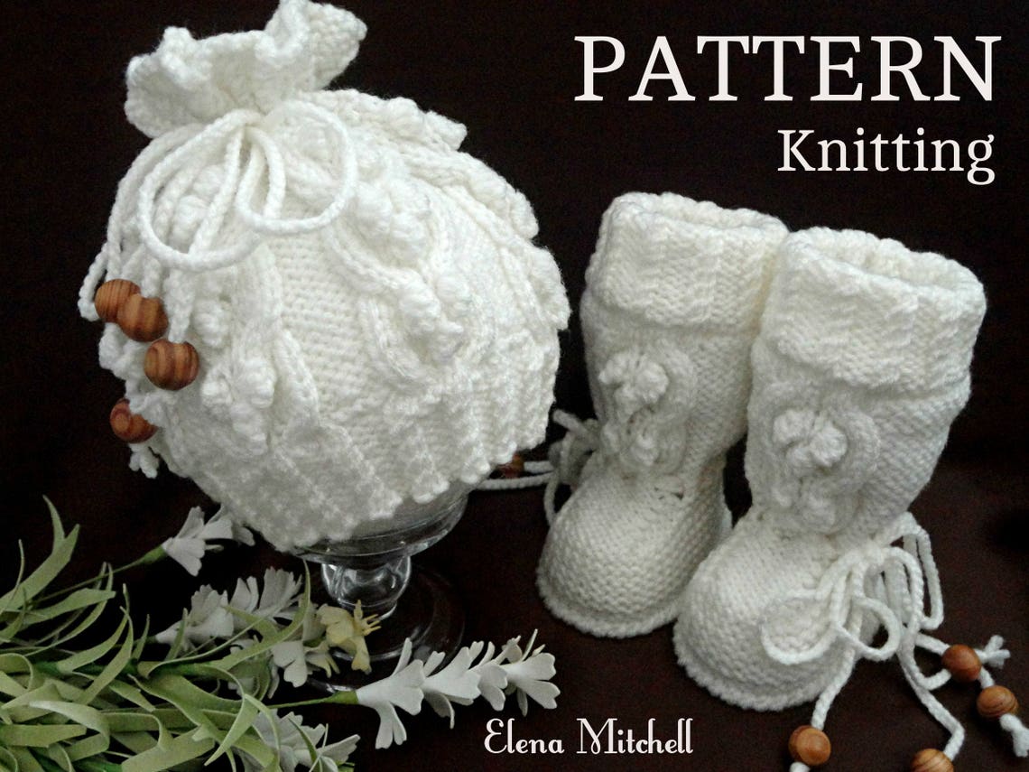 Knitting PATTERN Baby Set Knitting Patterns Baby Shoes Baby | Etsy