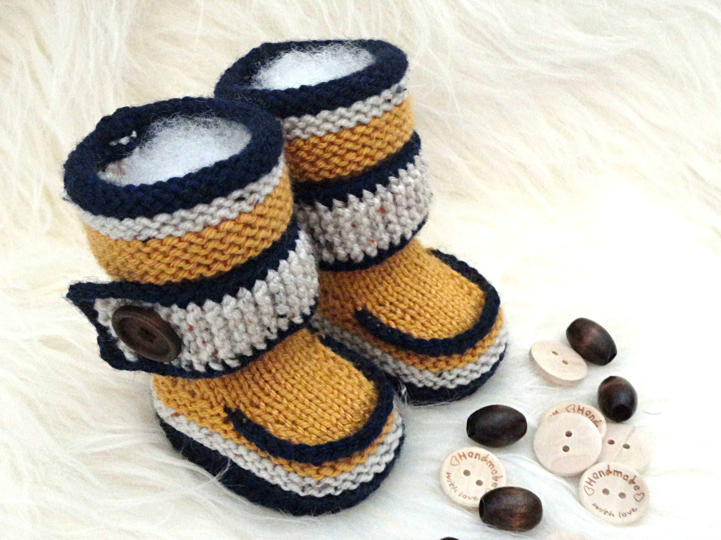 Knitting PATTERN Baby Set Baby Shoes Baby Uggs Pattern Knitted - Etsy