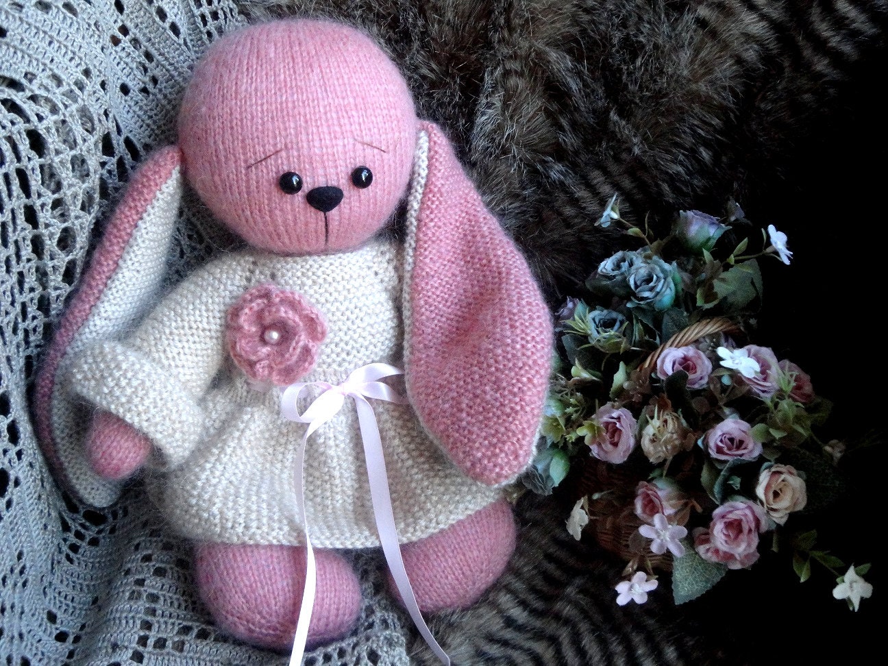 Knitting PATTERN Bunny Rabbit Toy Animal Pattern Knitted Bunny - Etsy