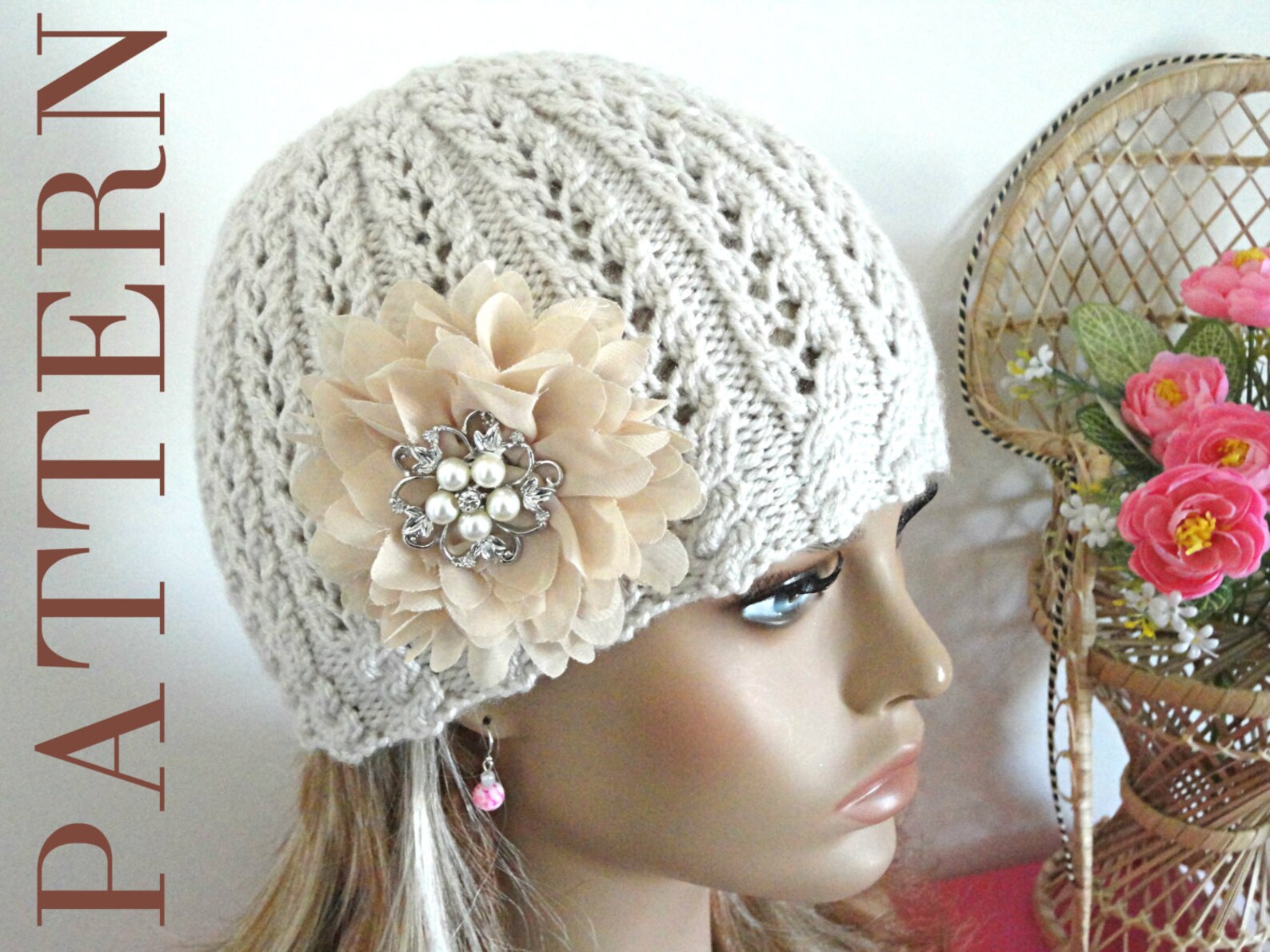 Knitting PATTERN Girls Beanie Women Hat Accessories Children Hat Knit ...