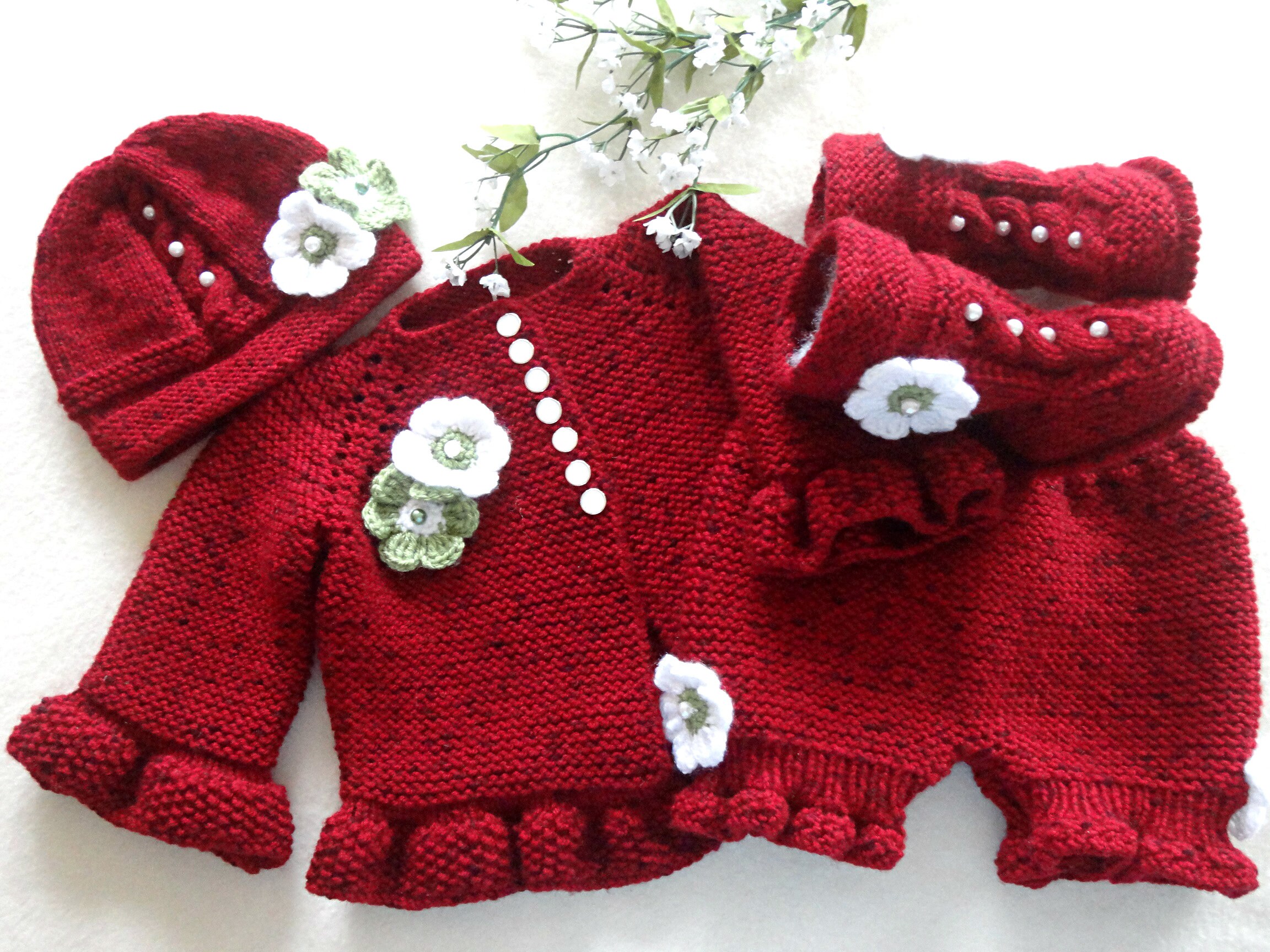 Knitting PATTERN Baby Jacket Baby Cardigan Garter Stitch Knit | Etsy