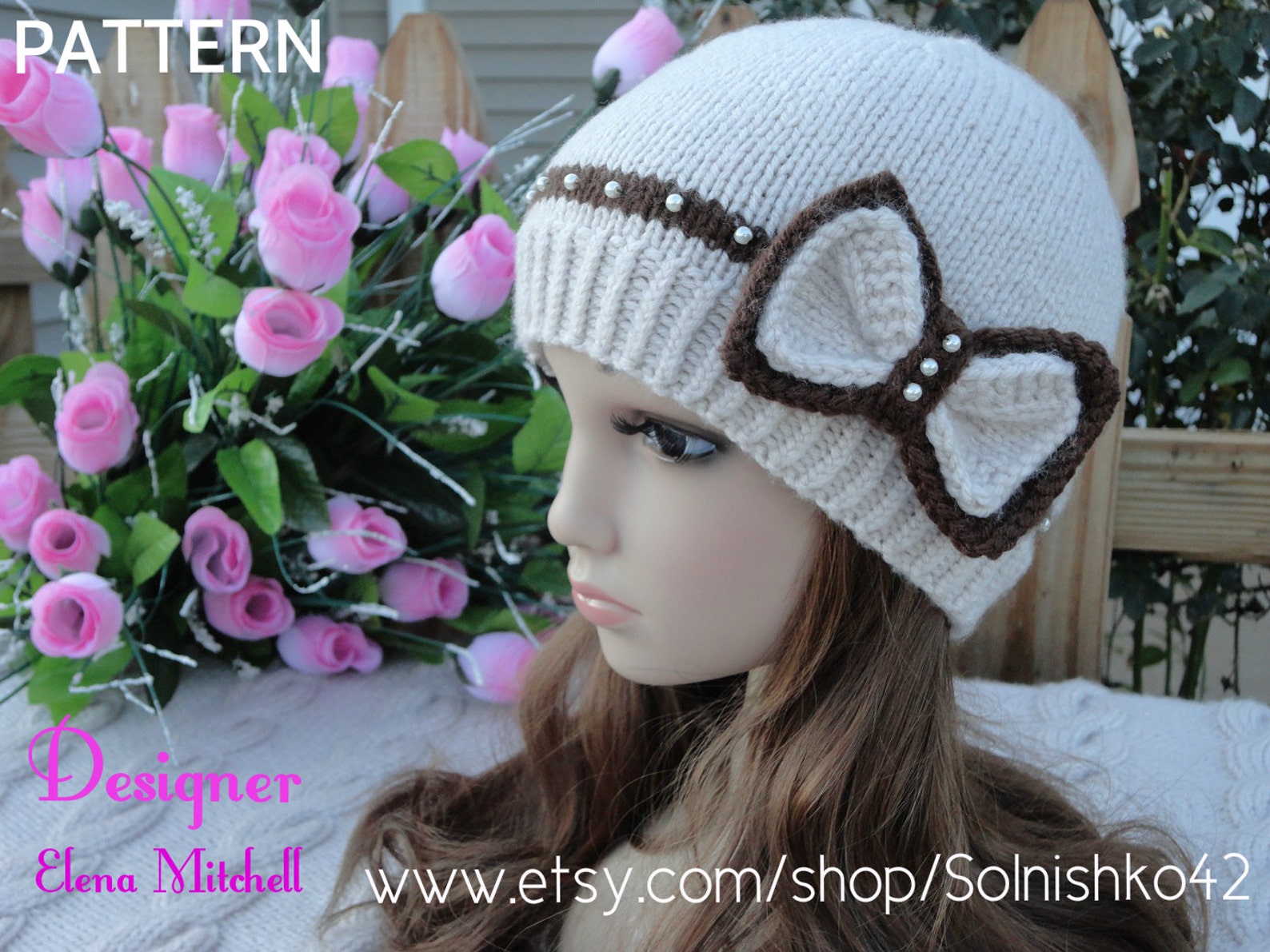 Knitting Pattern Hat Girl Pattern Knit Womens Hat Knitted Hats | Etsy