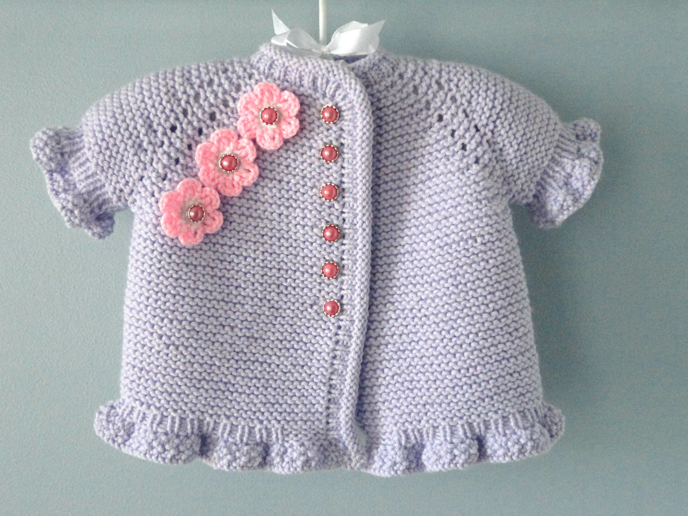Knitting PATTERN Baby Jacket Knitted Baby Sweater Baby Girl Cardigan ...