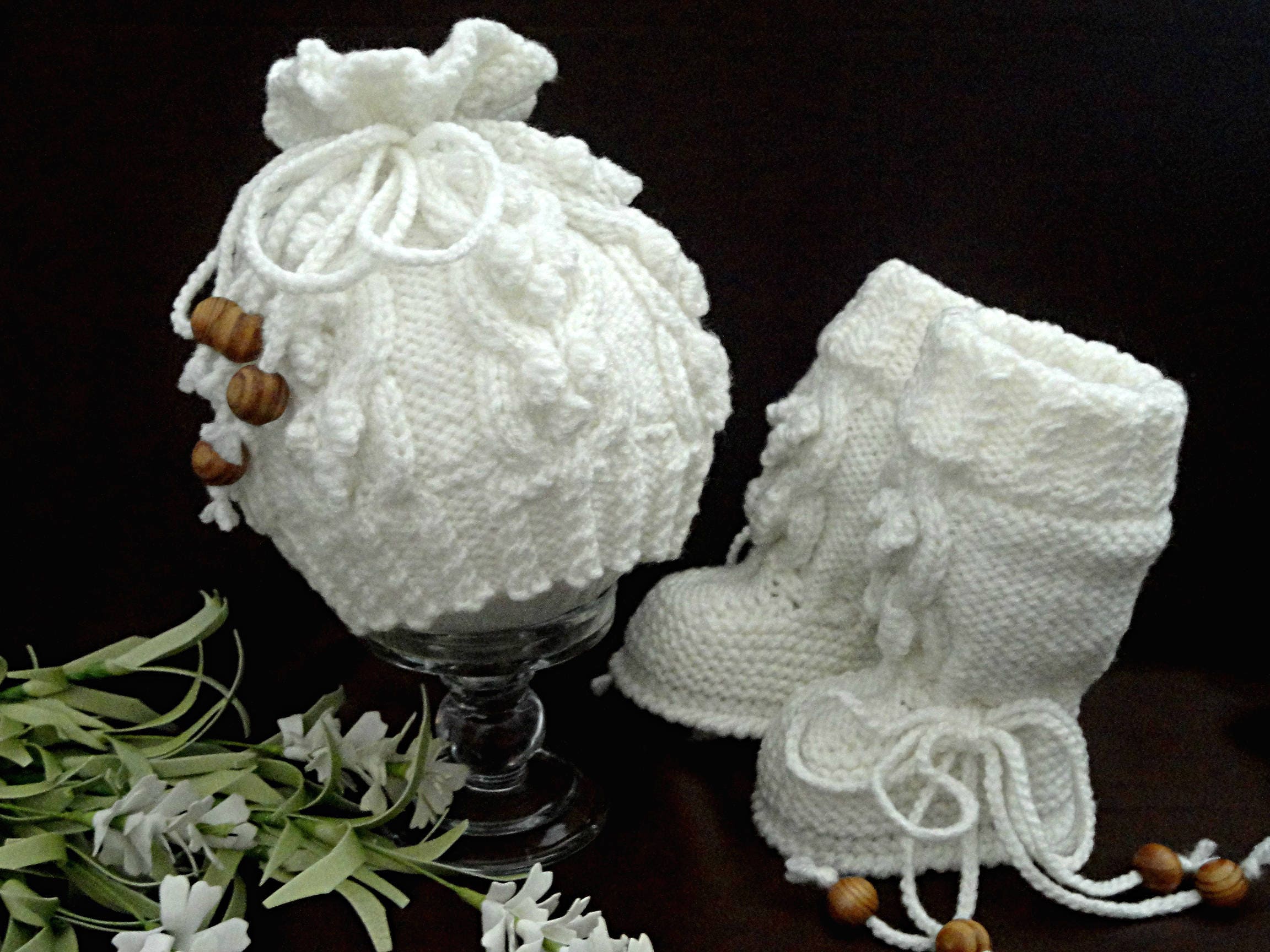 Knitting PATTERN Baby Set Knitting Patterns Baby Shoes Baby - Etsy