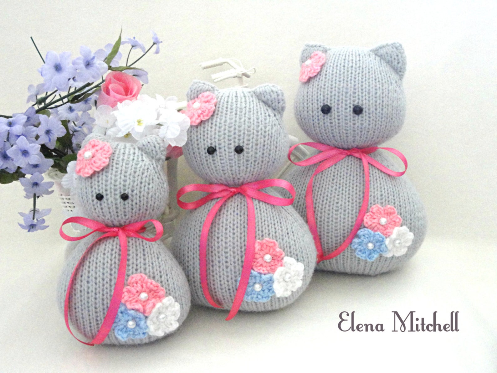 Knitting PATTERN Animal Knit Pattern Cat Animal Patterns Children Toy ...