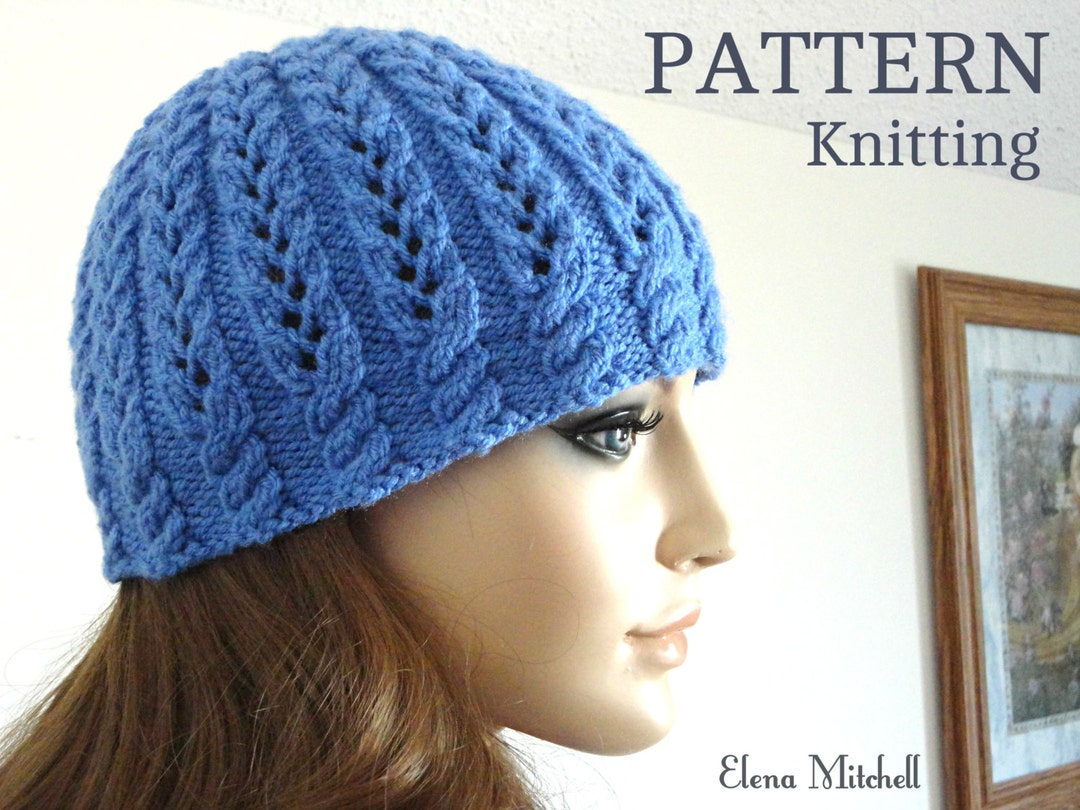 Knitting PATTERN Girls Beanie Women Hat Children Hat Knit Womens Hats ...