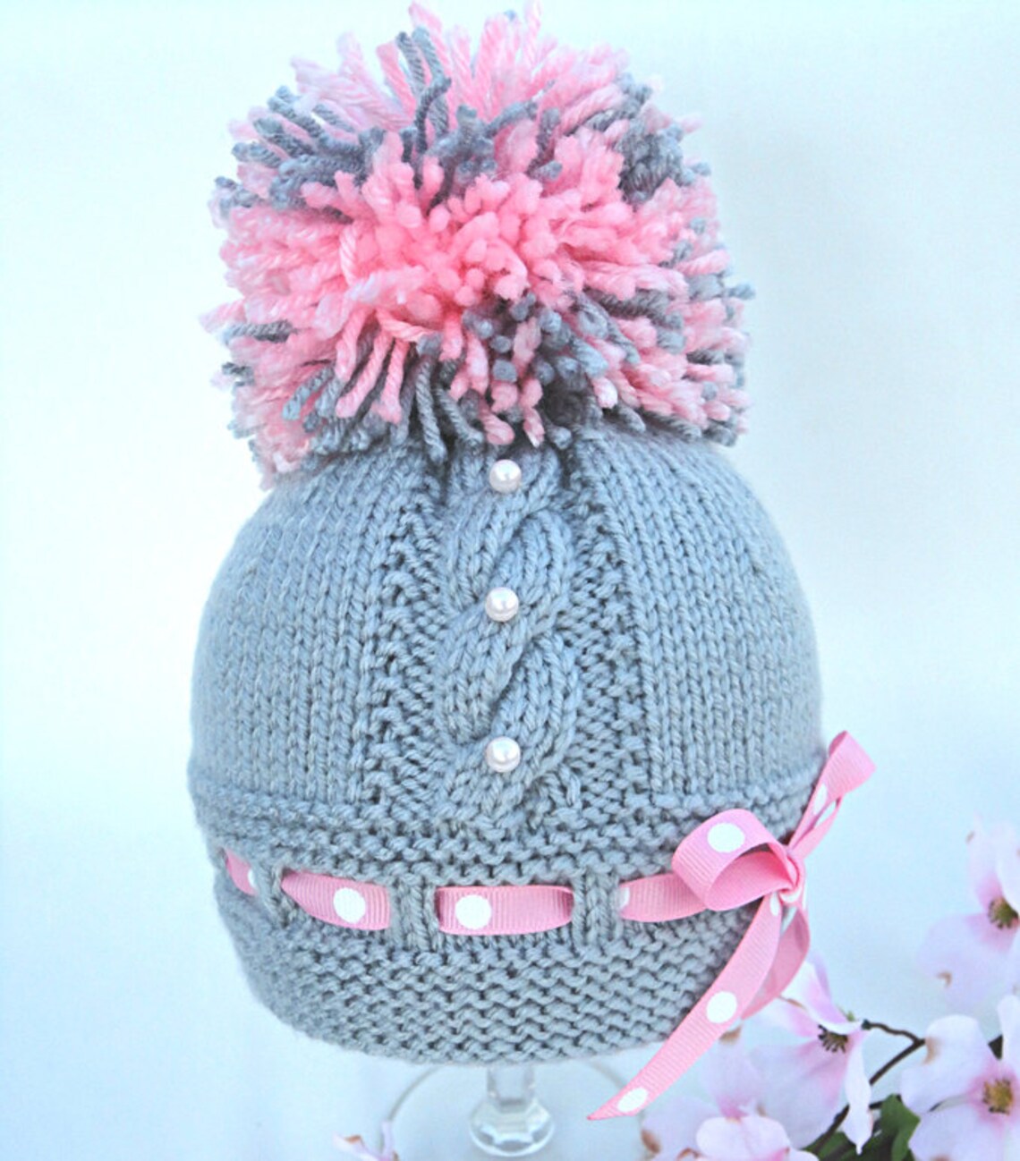 Knitting P A T T E R N Knitting Baby Hat Baby Patterns Knitted Baby Hat ...