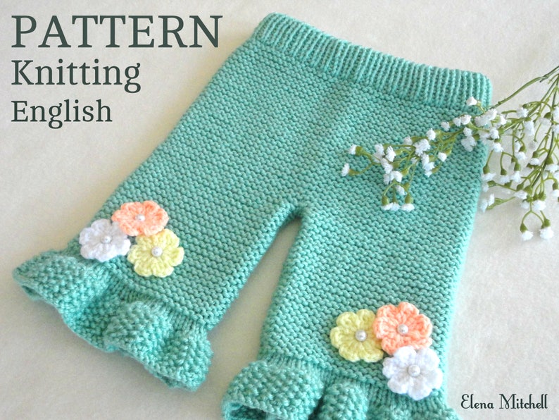 Knitting PATTERN Baby Pants Knitted Baby Pants Pattern Baby - Etsy UK
