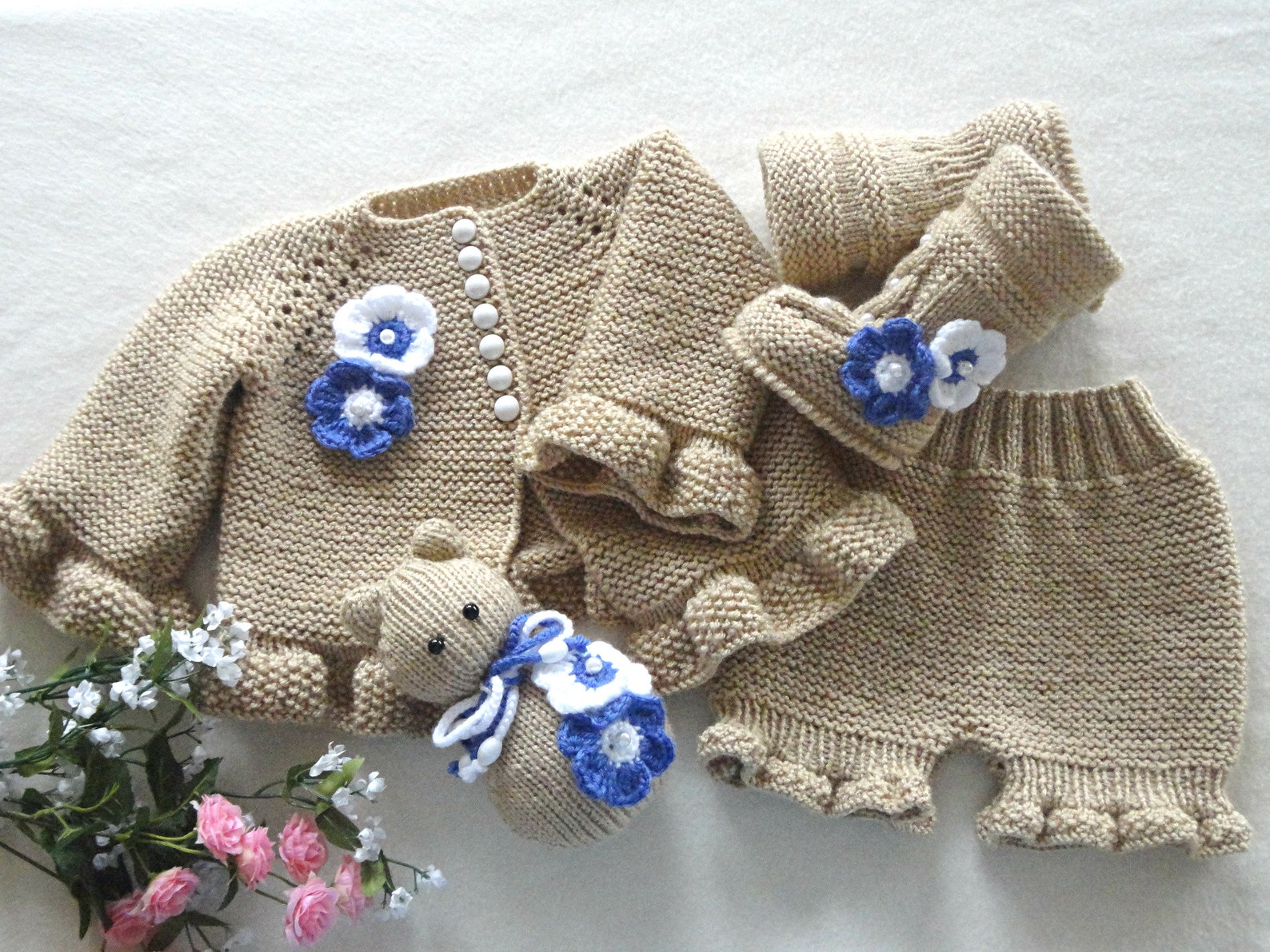 Knitting PATTERN Baby Jacket Baby Cardigan Garter Stitch Knit | Etsy