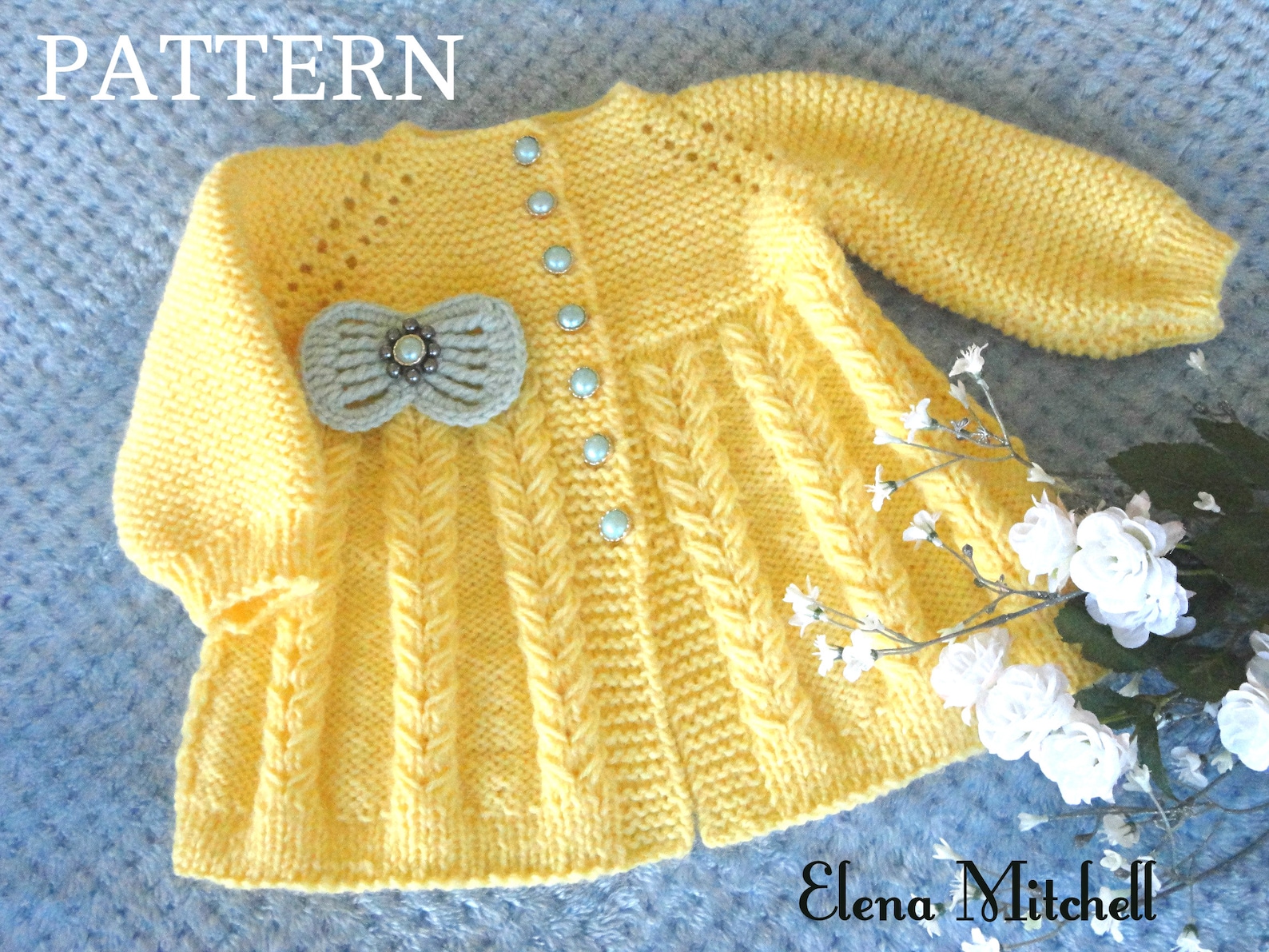 Knitting PATTERN Baby Jacket Knitted Baby Cardigan Knitted - Etsy