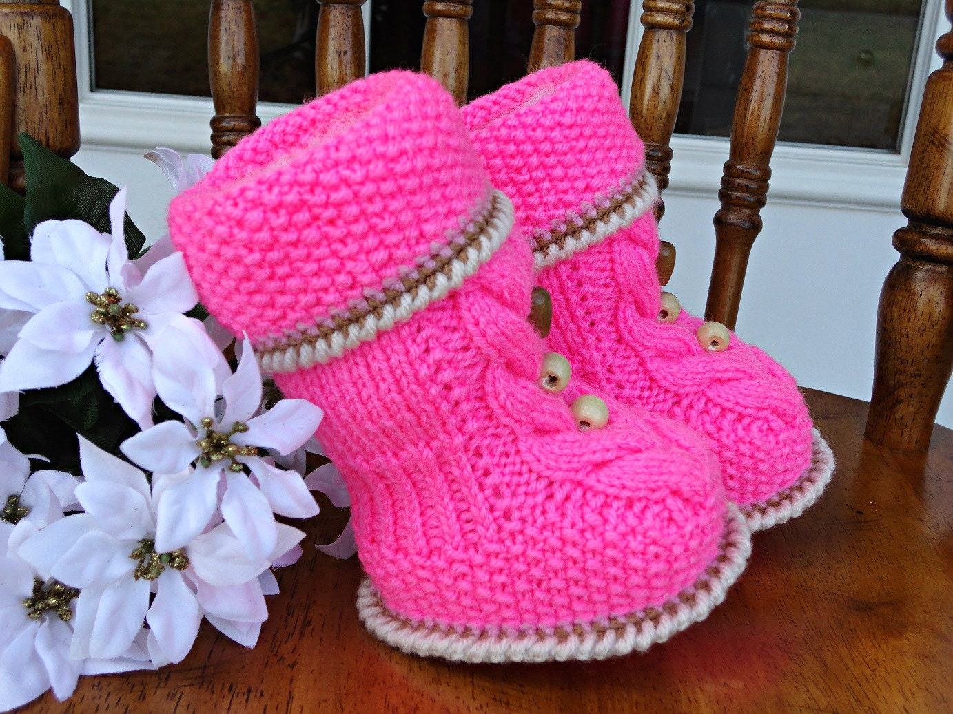 Knitting PATTERN Baby Booties Baby Shoes Infant Knitted Baby | Etsy