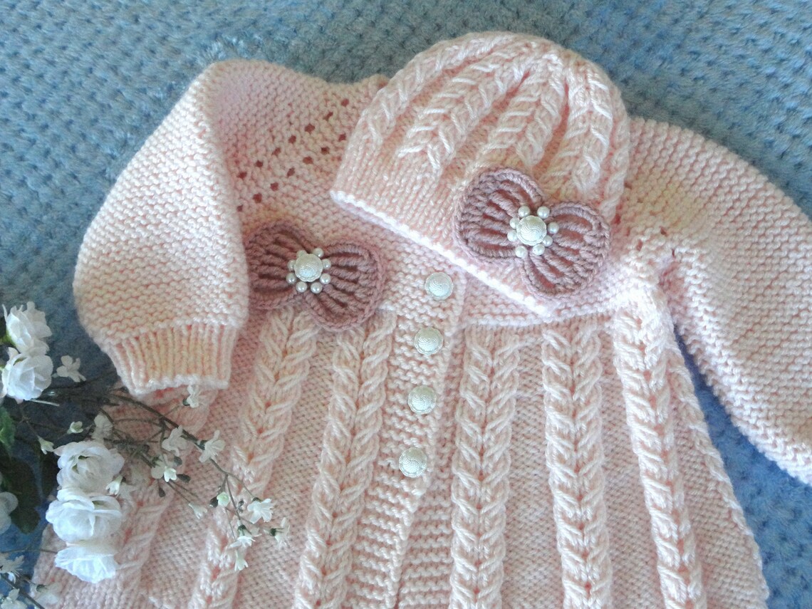 Knitting PATTERN Baby Hat Baby Beanie Knitted Baby Girl Hat Baby Girl ...