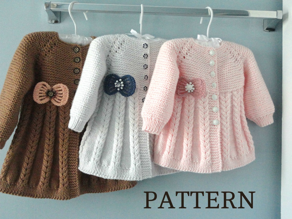 Knitting PATTERN Baby Jacket Knitted Baby Cardigan Baby Hat Baby Beanie ...