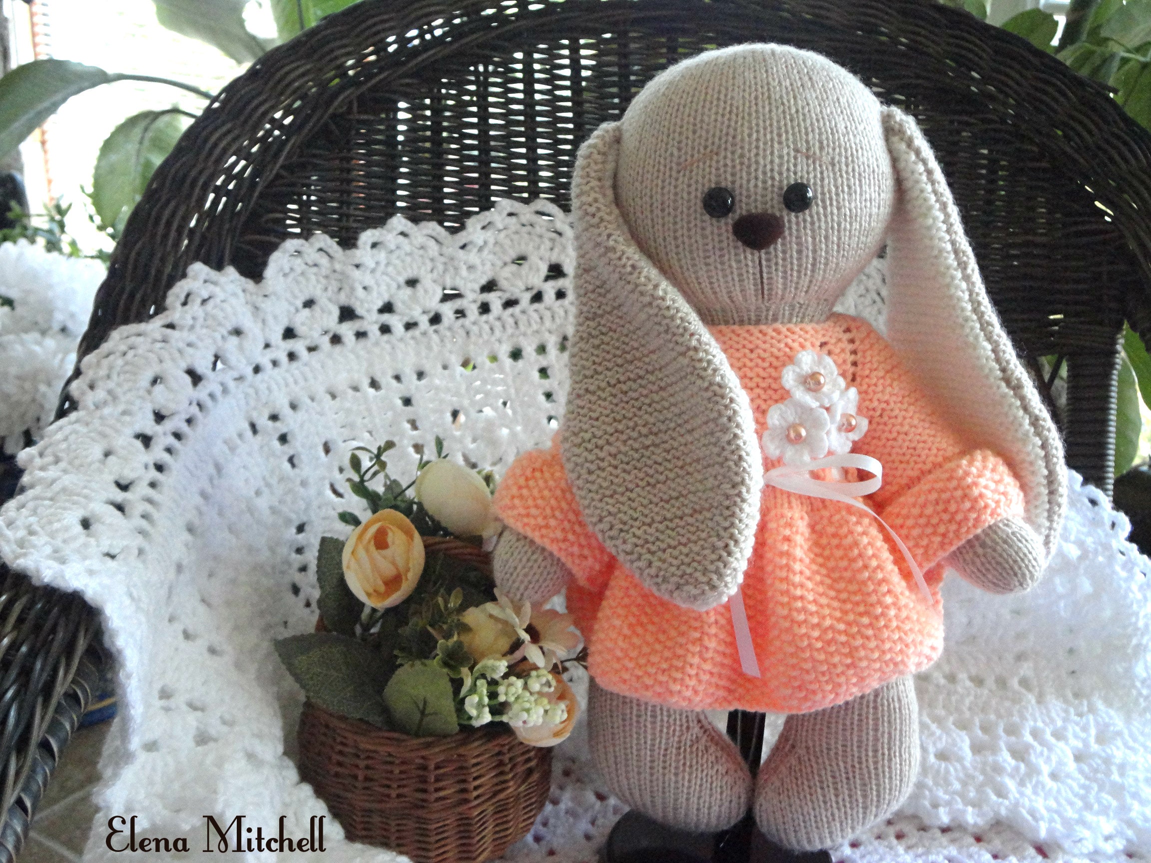 Knitting PATTERN Bunny Rabbit Toy Animal Pattern Knitted Bunny - Etsy