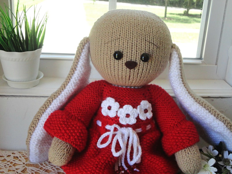 Knitting PATTERN Bunny Rabbit Toy Animal Pattern Knitted Bunny - Etsy