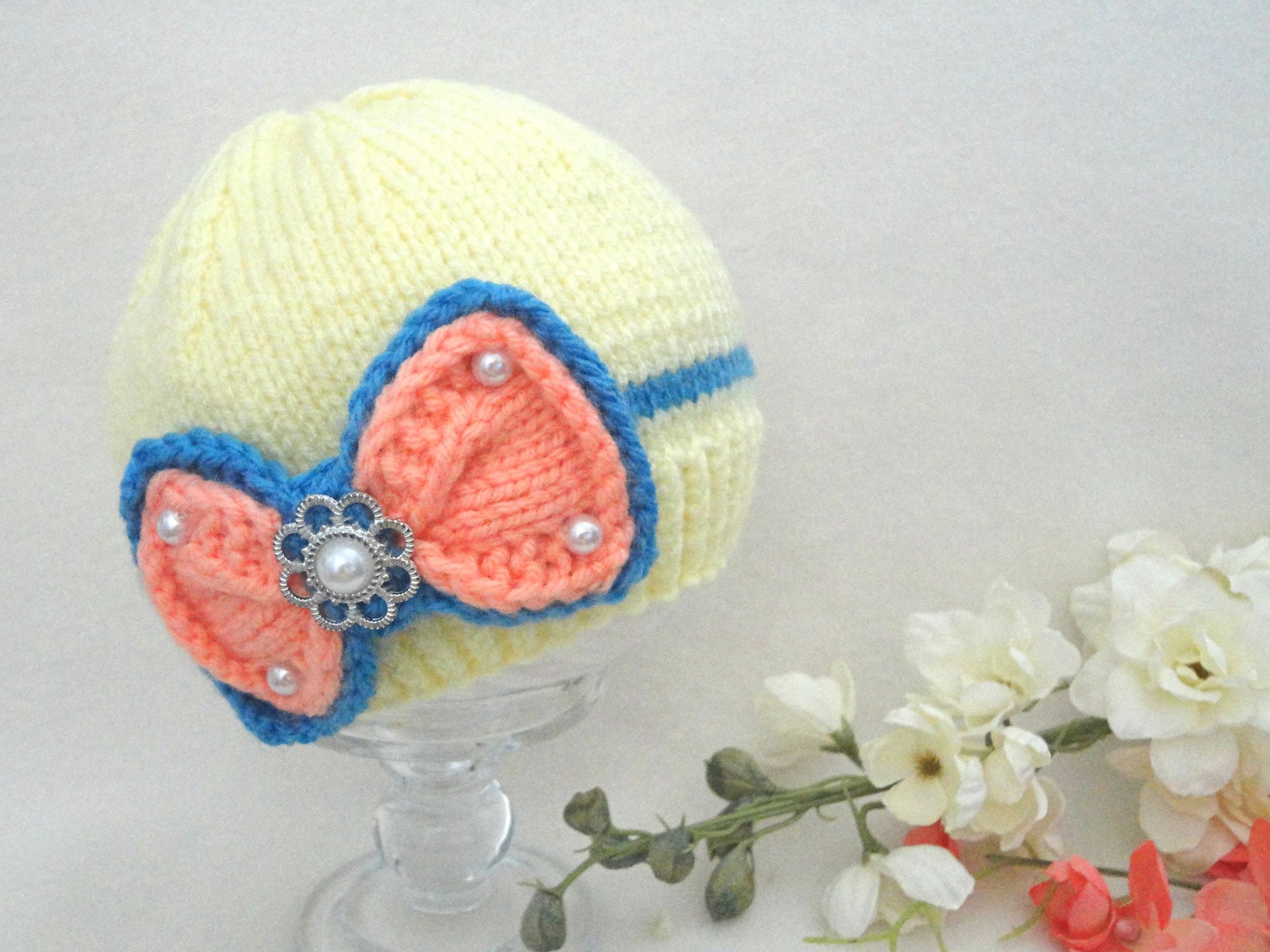 Knitting PATTERN Baby Hat Baby Beanie Knitted Baby Cap Pattern for ...