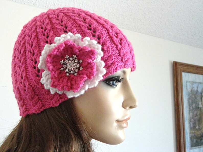 Knitting PATTERN Girls Beanie Women Hat Children Hat Knit Womens Hats ...